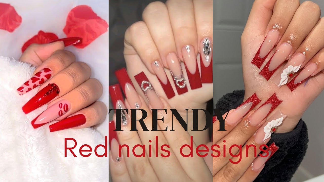 Nails Art Designs 2023 | Trendy Red nails designs for red lovers ️♥️ ...