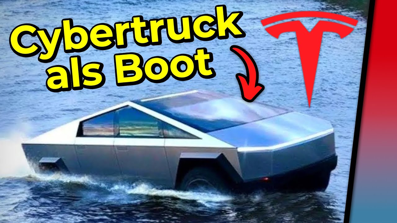 Angeln mit dem Tesla Cybertruck? Boot - Option und Wade Mode des ...