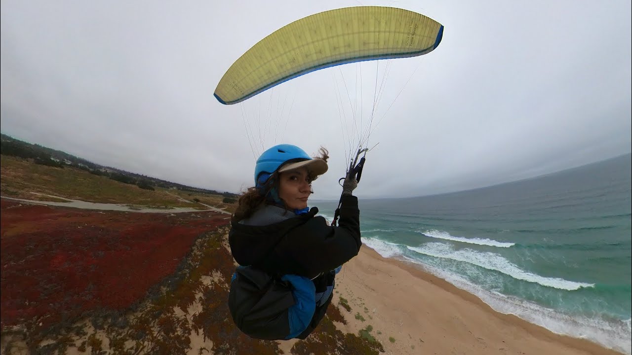 Yvette Paragliding Monterey | Foot Drag-Full bar Ridge Run-Foot Drag ...