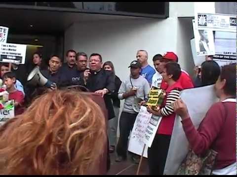 2005 12 22 Protest on H R 4437 at Gary Miller's Office 05 05nw b - YouTube