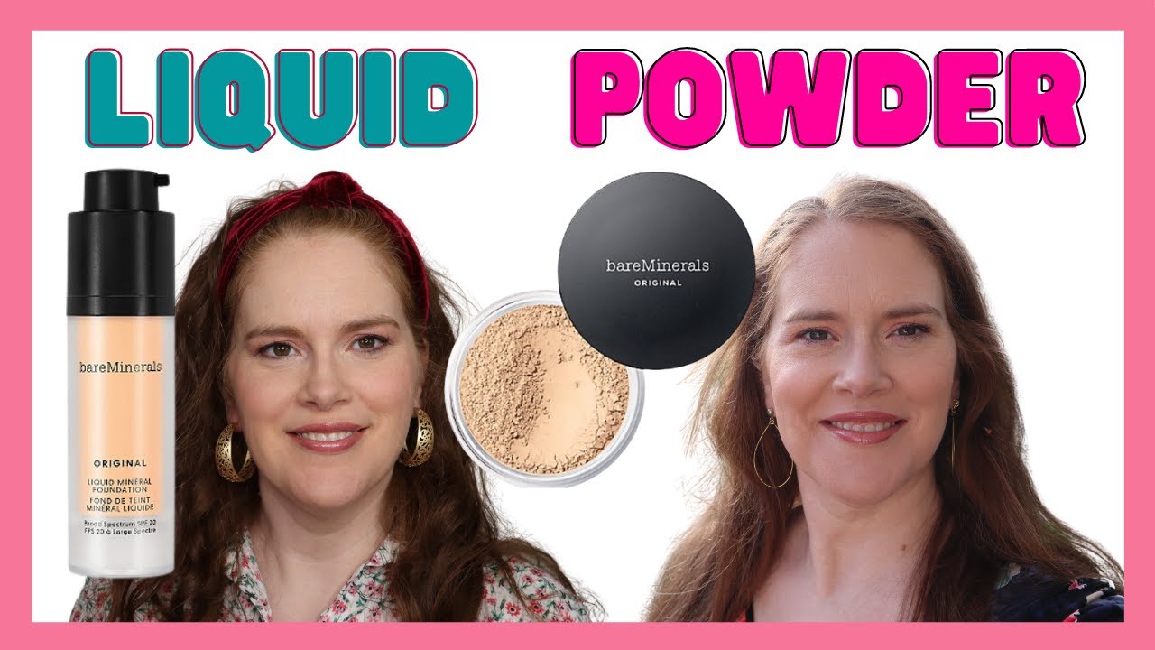 Is Liquid or Powder Foundation better for women over 40? Testing Bare ...