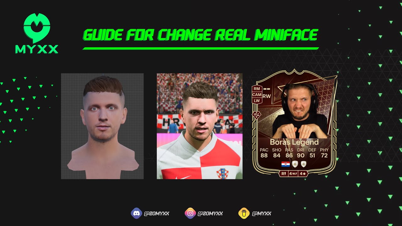 Create own Face FC 24/FC 25 | Guide For Change Real Miniface - YouTube