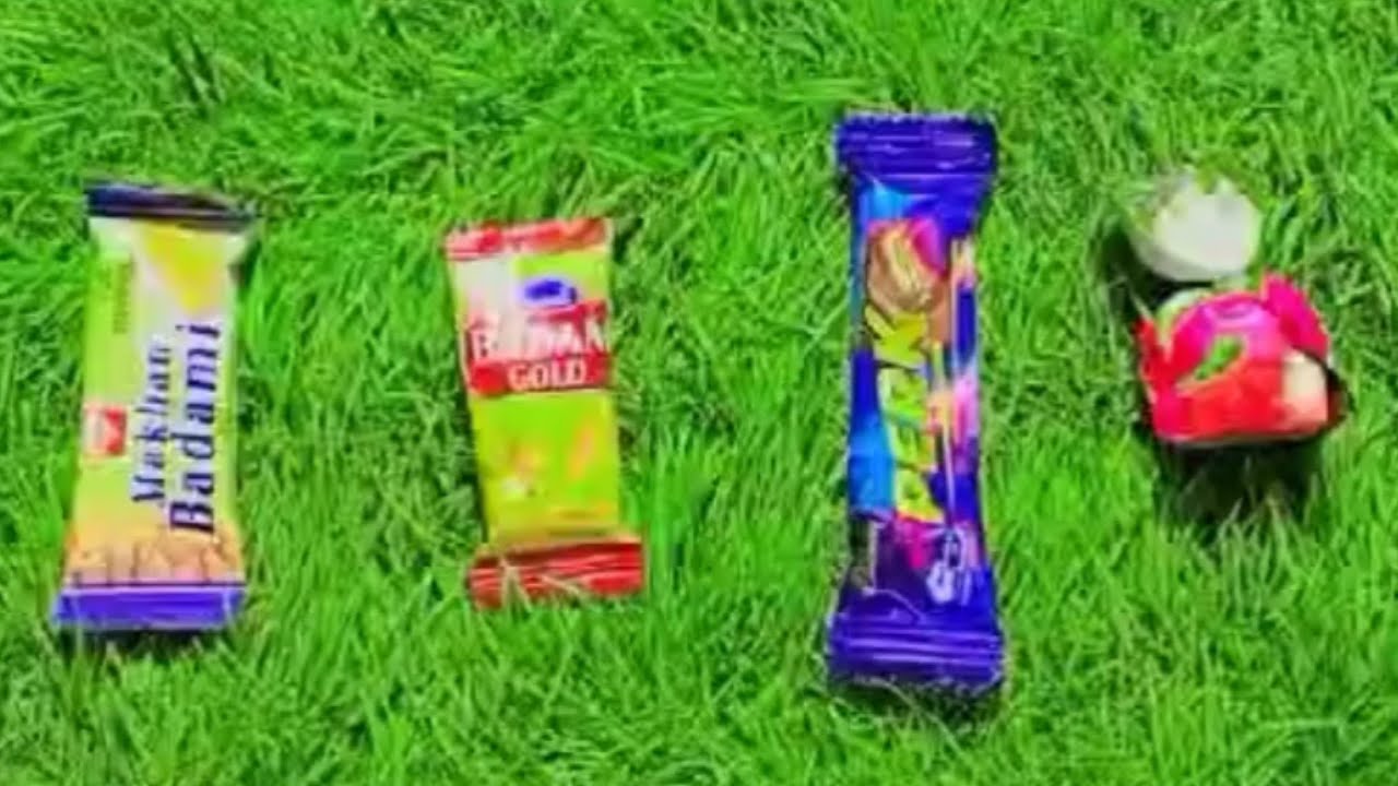 ASMR Most Popular Chocolates / lots of colorful rainbow lollipops ...