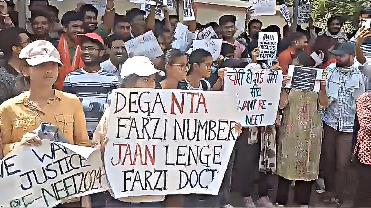 LIVE Protest On NTA SCAM 🤬 | We Want Justice #neet2024 #ntascam - YouTube