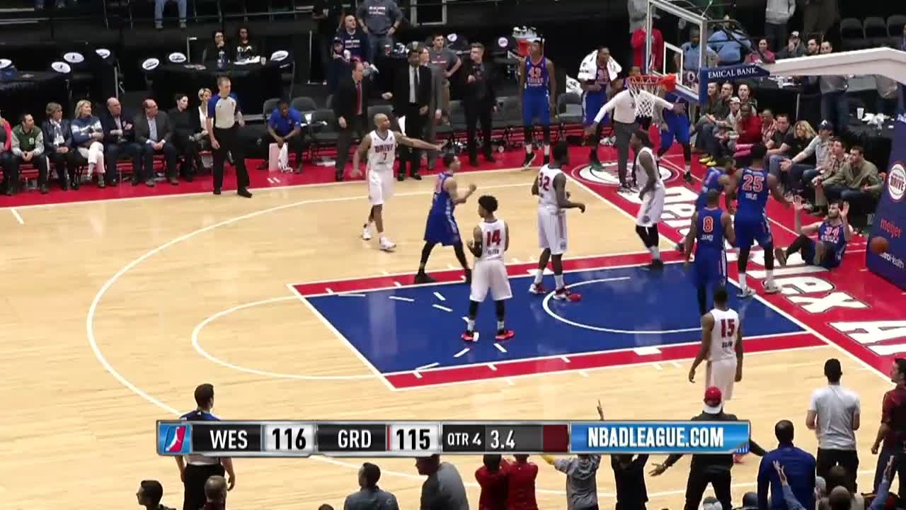 Highlights: Jordan Bachynski (17 points) vs. the Drive, 2/26/2016 - YouTube