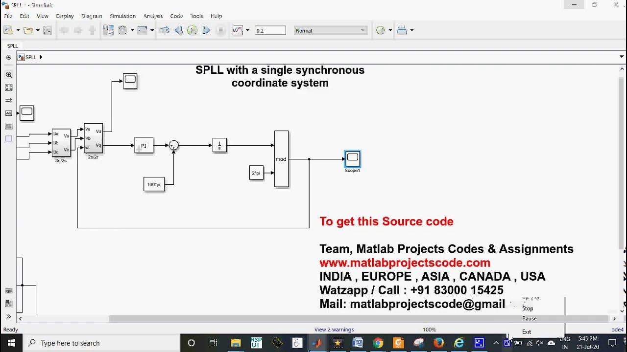 SPLL (software phase locked loop) with single synchronous coordinate system - YouTube