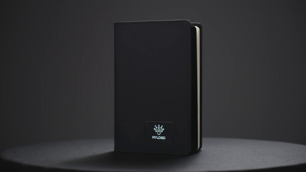 Light up logo notebook - YouTube