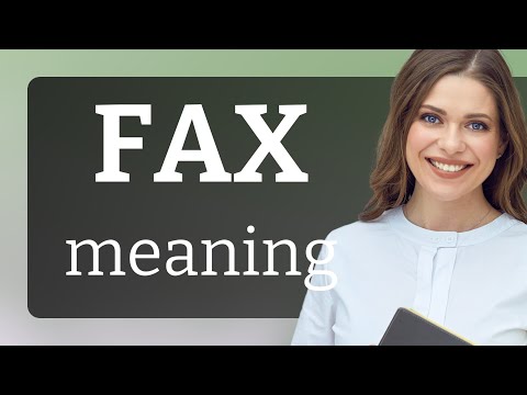 Fax • what is FAX meaning