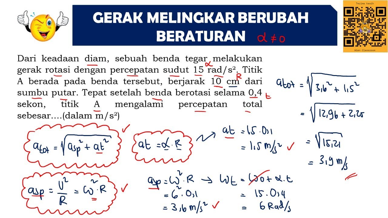 BAHAS SOAL PERCEPATAN TANGENSIAL PERCEPATAN SENTRIPETAL PERCEPATAN ...