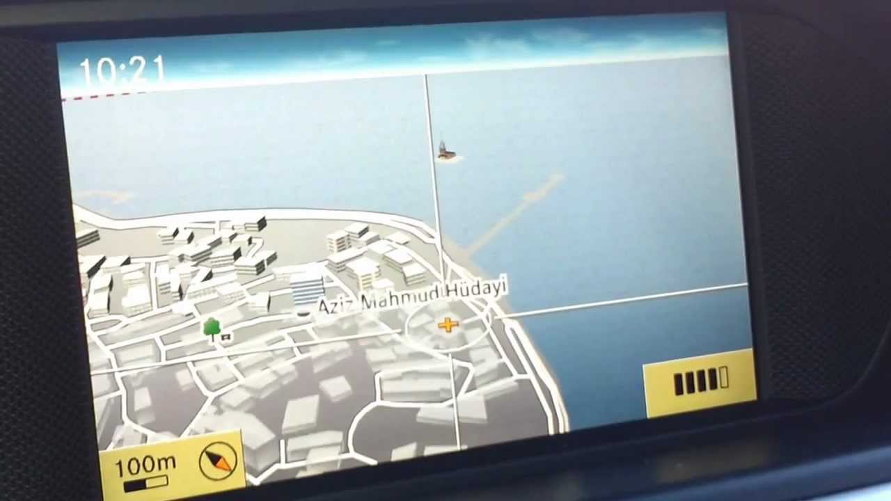 Mercedes Comand Online NTG 4.5 3D Navigation (Part2) - YouTube