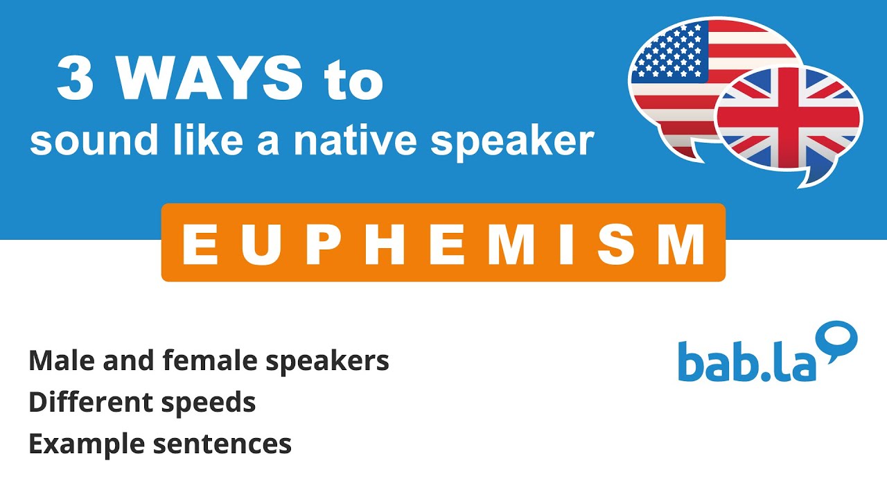 EUPHEMISM pronunciation | Improve your language with bab.la - YouTube