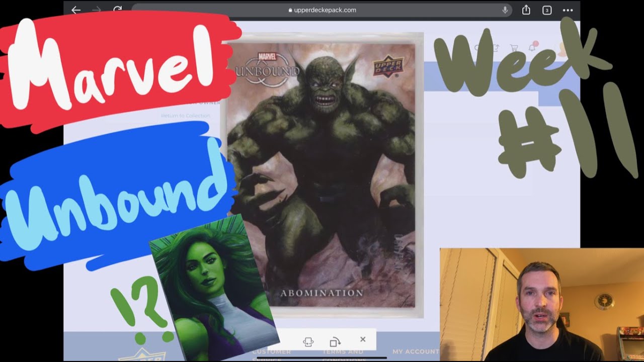 Abomination Marvel Unbound 2022 Week 11 Pack Opening Upper Deck ePack ...