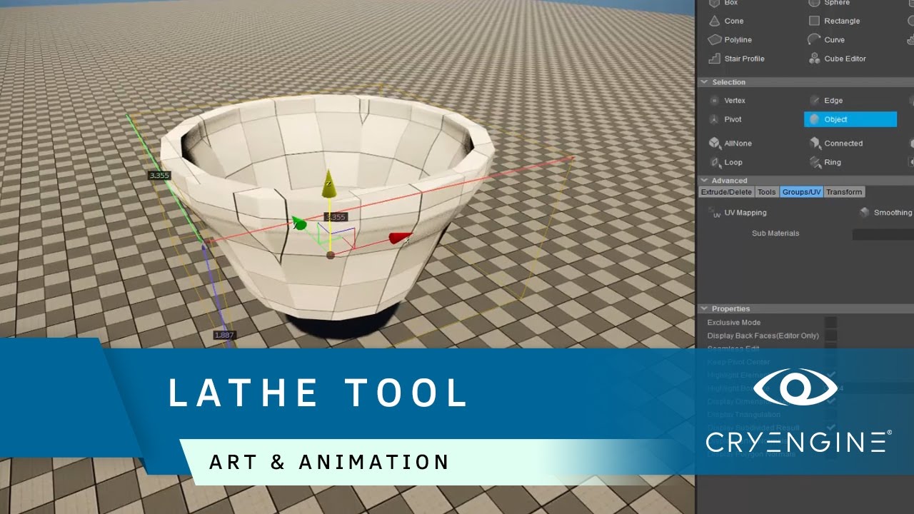 How to use the Lathe tool in CRYENGINE Designer | Art & Animation - YouTube