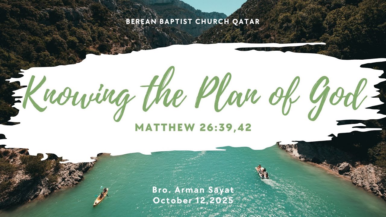 Knowing the Plan of God of God (Matthew 26:39, 42) - YouTube