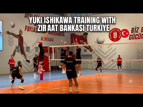 Yuki Ishikawa training with Ziraat Bankasi Turkiye
