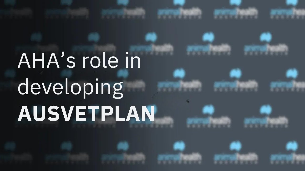 AHA's role in developing AUSVETPLANs 📜 Animal Health Australia - YouTube