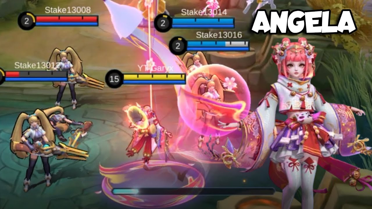 Mlbb Gameplay Angela Kenshin Densetsu Skin Angela New Skin Mobile Legends New Skin Youtube