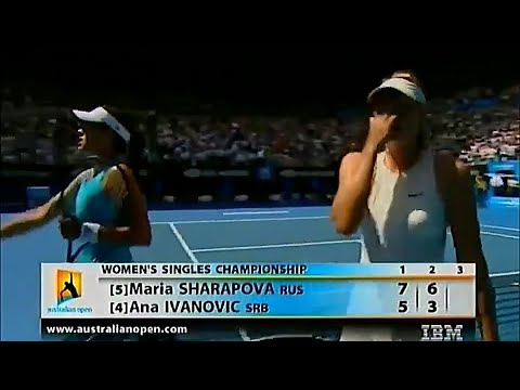 Maria Sharapova vs Ana Ivanovic 2008 Australian Open Final Highlights