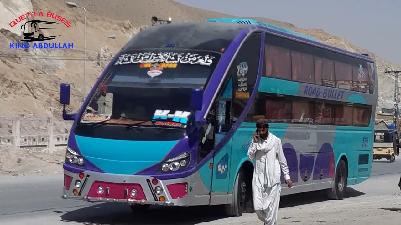 Bullet Bus Pakistan | Luxury Bus Review | Road Bullet Bus | Hino RN8j ...