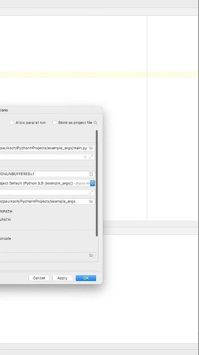 Running Python scripts with arguments using PyCharm built-in run options! - YouTube