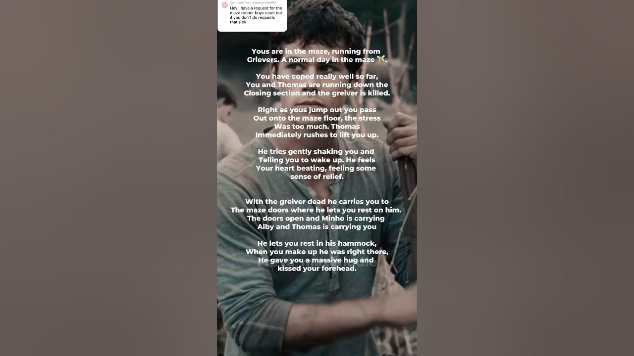 Tmr boys react to you passing out due to stress|| #mazerunner#react#boys - YouTube