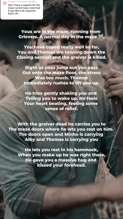 Tmr boys react to you passing out due to stress|| #mazerunner#react#boys - YouTube