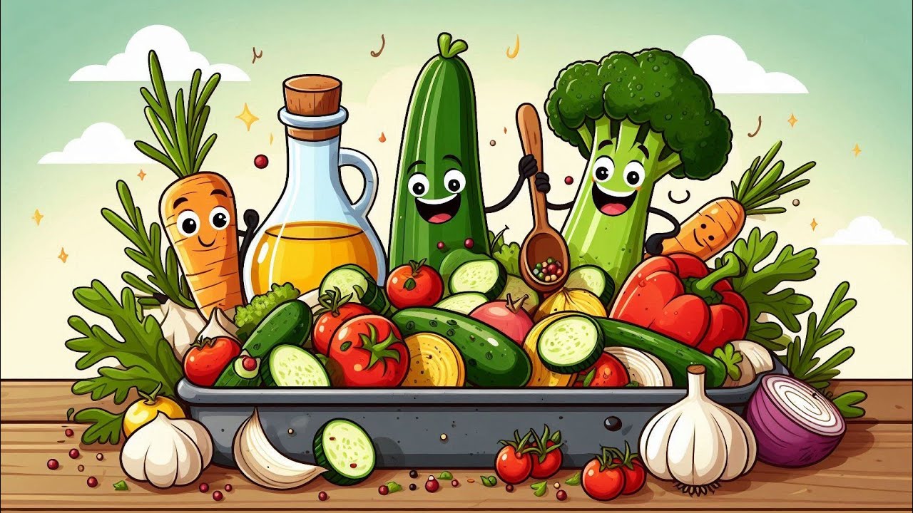 5 Little Vegetables Song | Nursery Rhymes & Kids Song | Yammy & Healthy ...