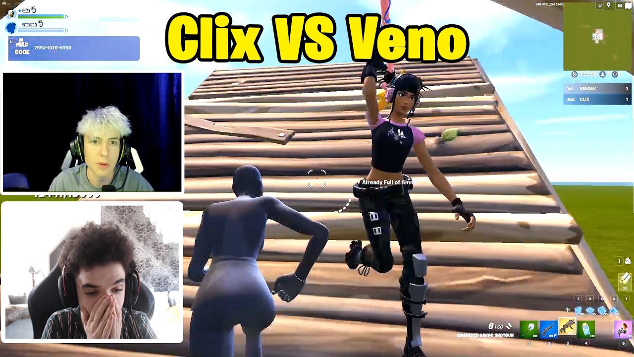 Clix VS Veno 1v1 TOXIC Buildfights at DreamHack! - YouTube