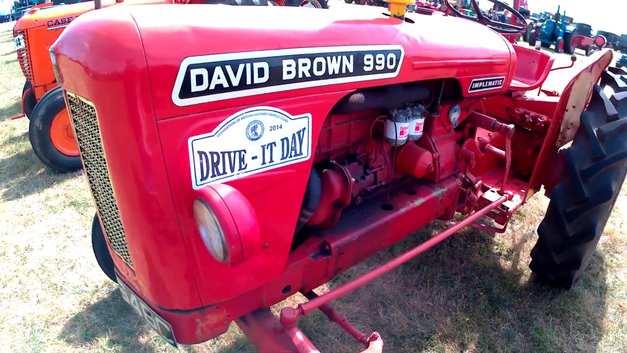 1965 David Brown 990 Implematic 3.0 Litre 4-Cyl Diesel Tractor (52HP ...