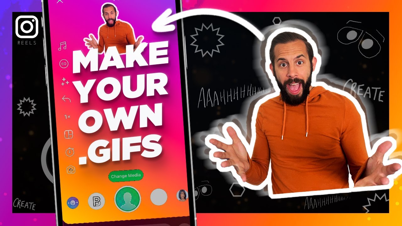 Easily make custom gifs for your Reels videos - YouTube