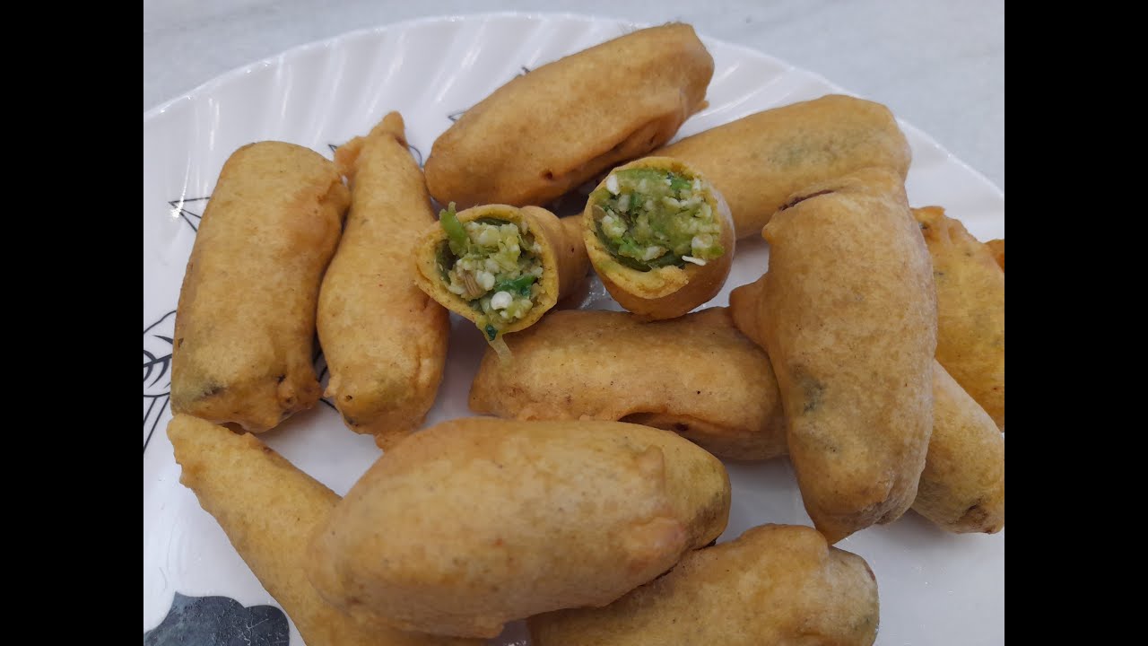 Jain Stuff Matar Panner Masala Mirchi Bada Recipe | Jain Recipe ...
