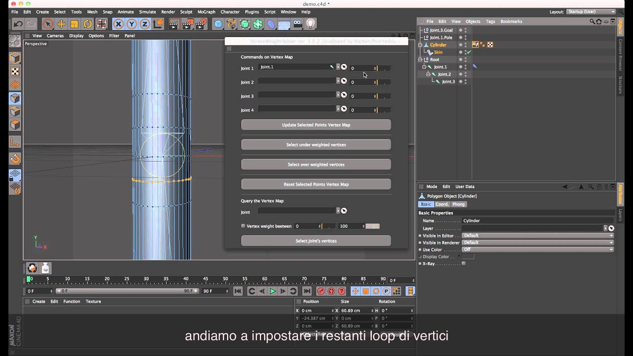 Vertex Weight Helper Plugin Cinema 4D - IT - YouTube