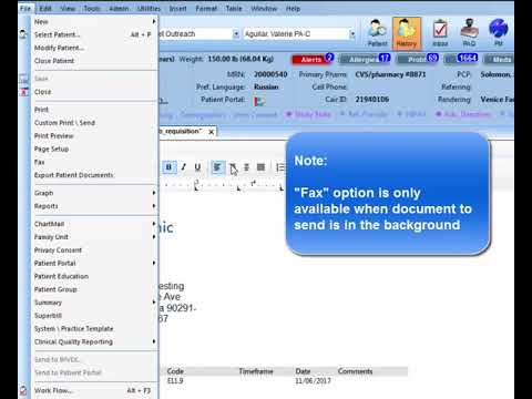 How to Fax Documents in NextGen - YouTube