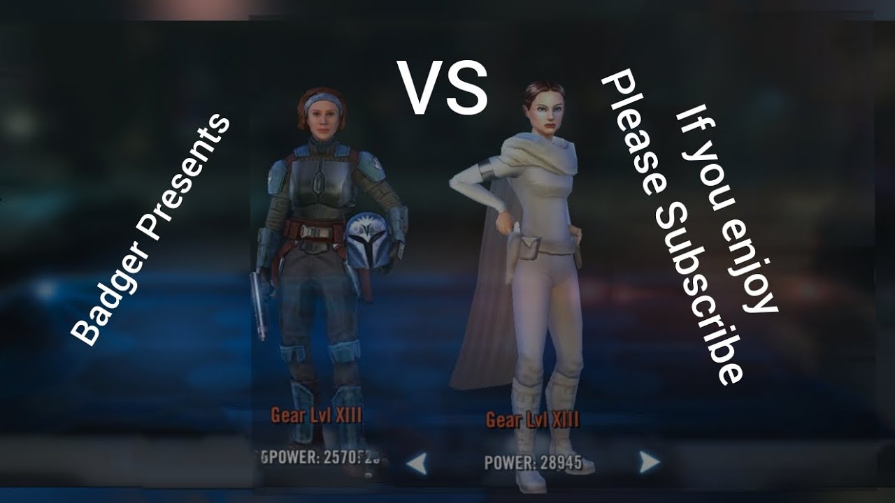 SWGOH Galaxy of Heroes - Bo-katan vs Padme in Territory War!! Is Bo ...