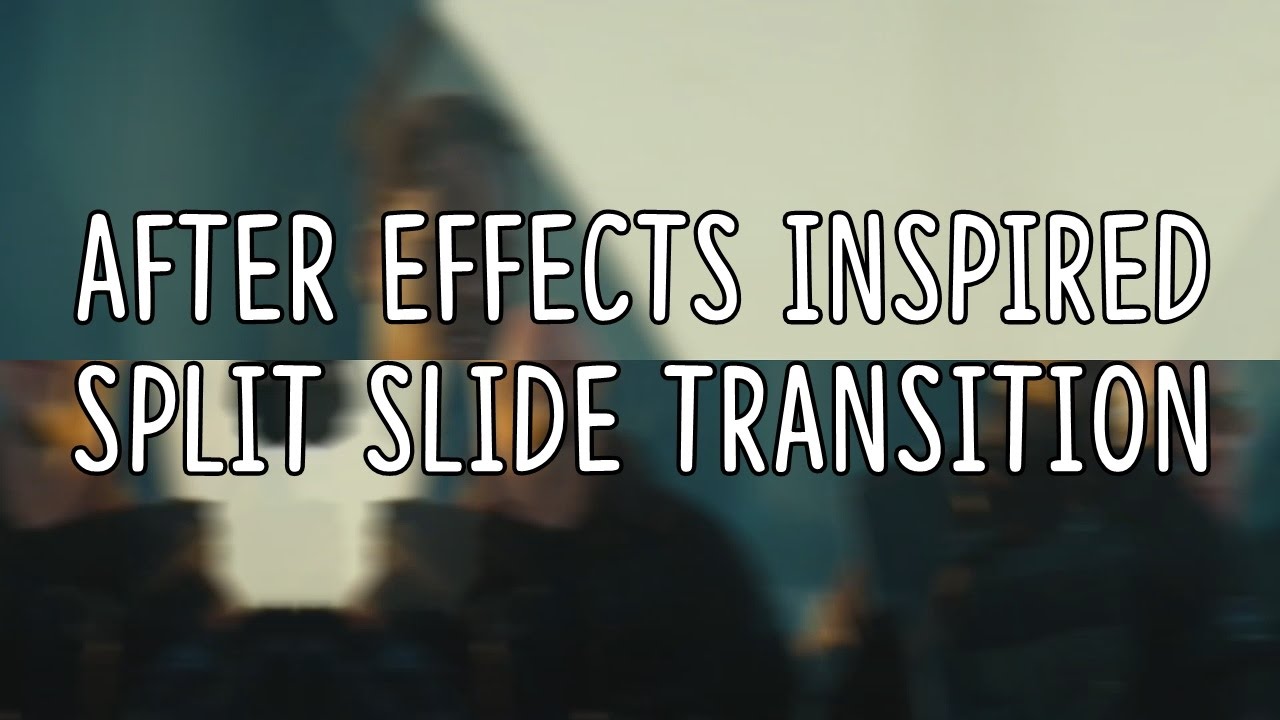 AE Split Slide Transition | Sony Vegas Pro Tutorial - YouTube