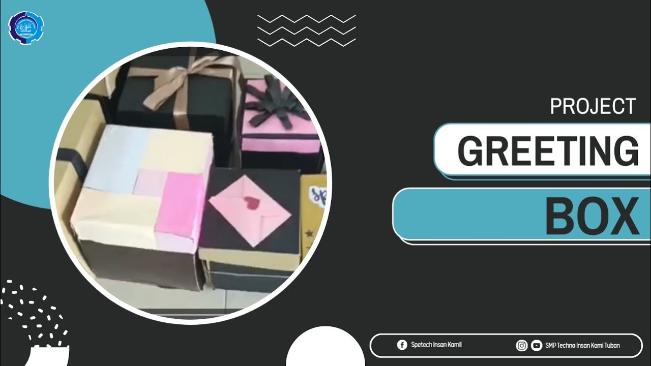 PROJECT GREETING BOX 2 🌹🌹English Project Making Greeting Box 8 Grade ...