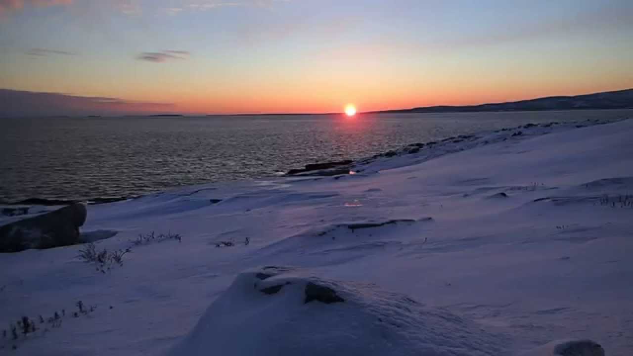 Sunset, Schoodic Point, Acadia National Park, Feb 2, 2015 - YouTube
