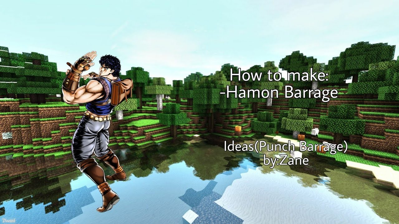 Tutorial:How to make Hamon Barrage with command block in MCPE, - YouTube