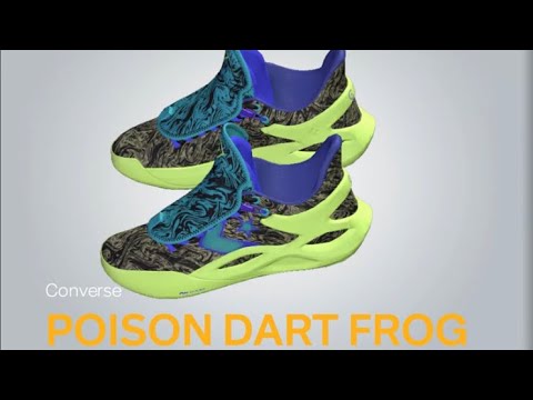 2K24 Shoe Creator: Converse All Star Trilliant CX "Poison Dart Frog" - YouTube