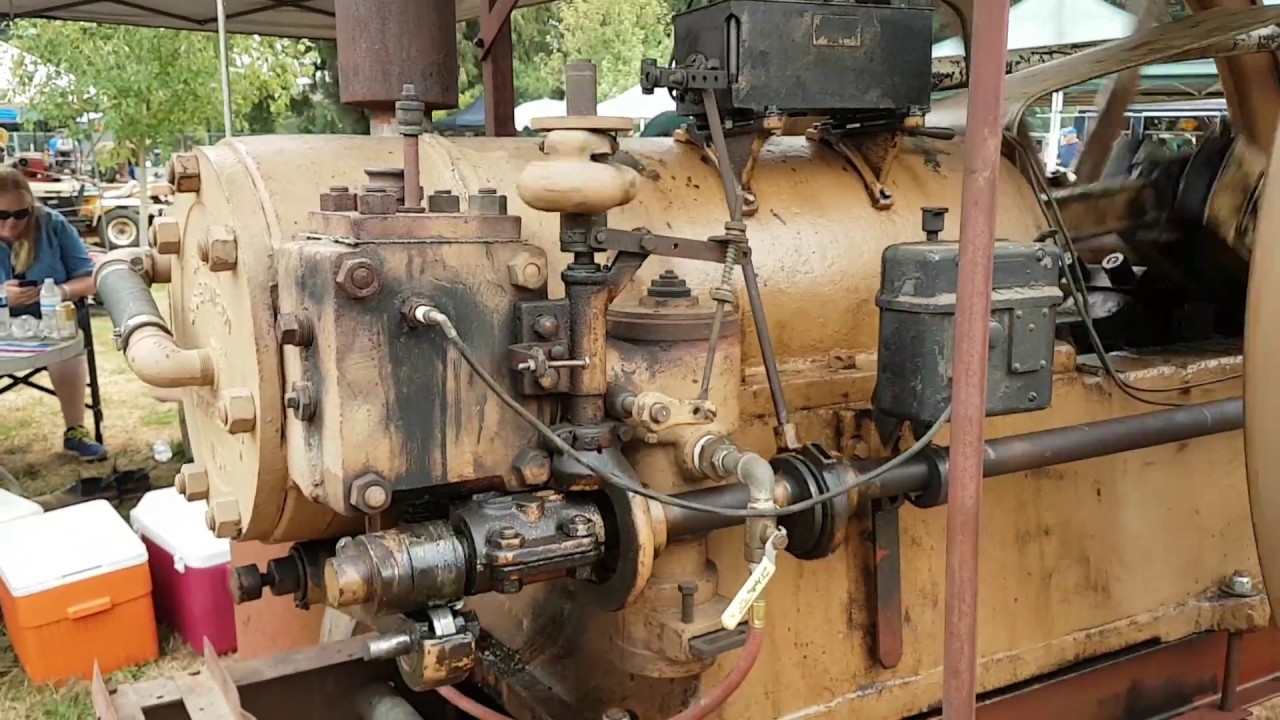 Superior 25hp single cylinder natural gas engine - YouTube