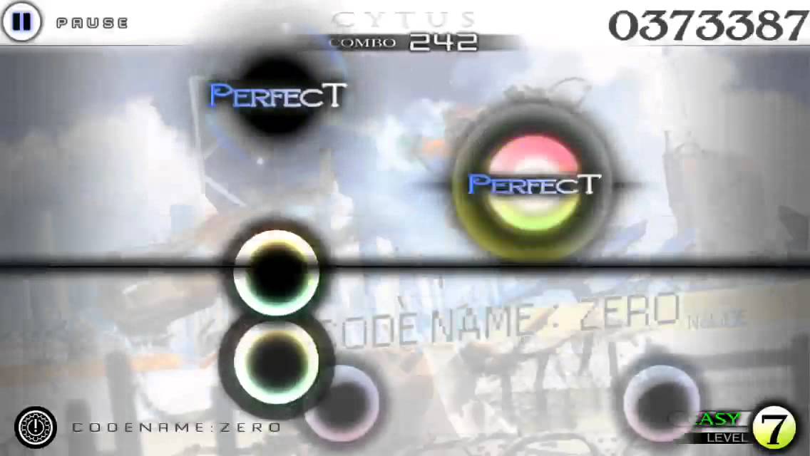 Cytus Gameplay - Codename:Zero(Easy) - 1000000 - YouTube