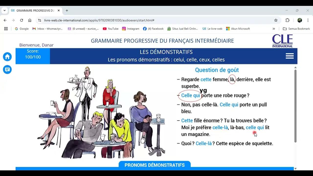 Les démonstratifs : Les pronoms démonstratifs (Celui/celle, Ceux/celles ...