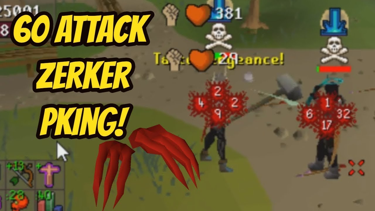 60 Attack Zerker PK Commentary- OSRS - YouTube