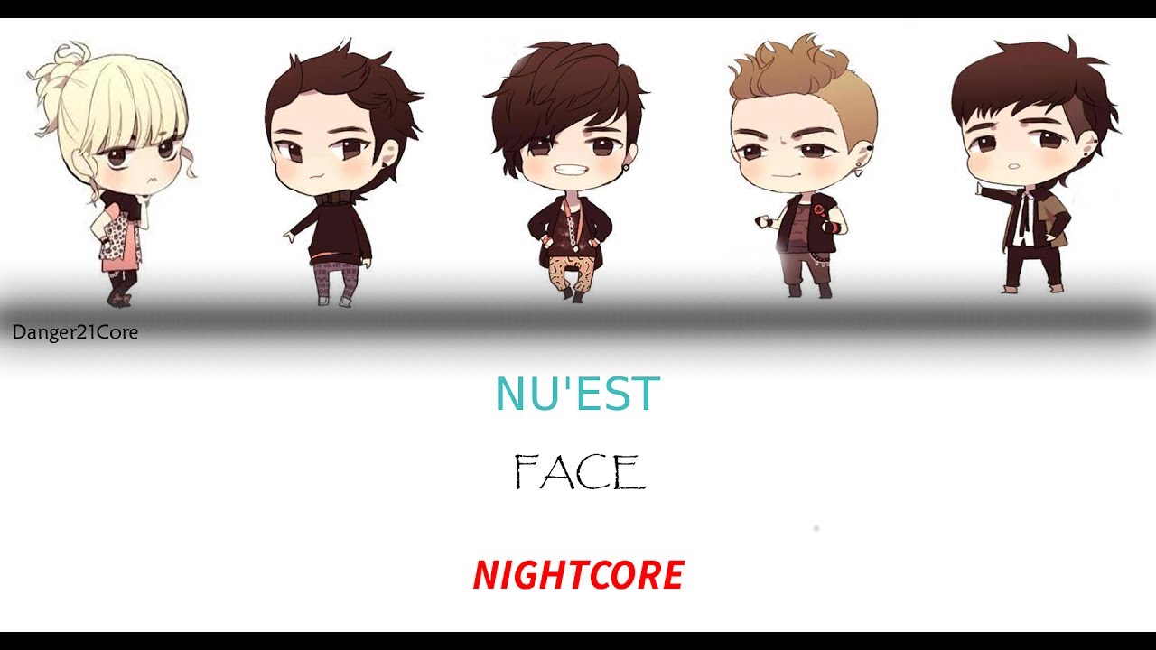 NU'EST = FACE = Nightcore - Lyrics ( Han|Rom|Eng ) - YouTube