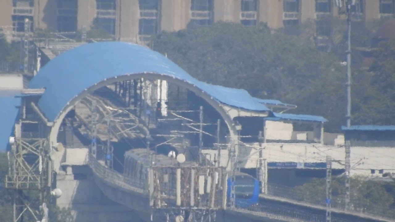 Chennai Metro train to Little mount close-up - YouTube