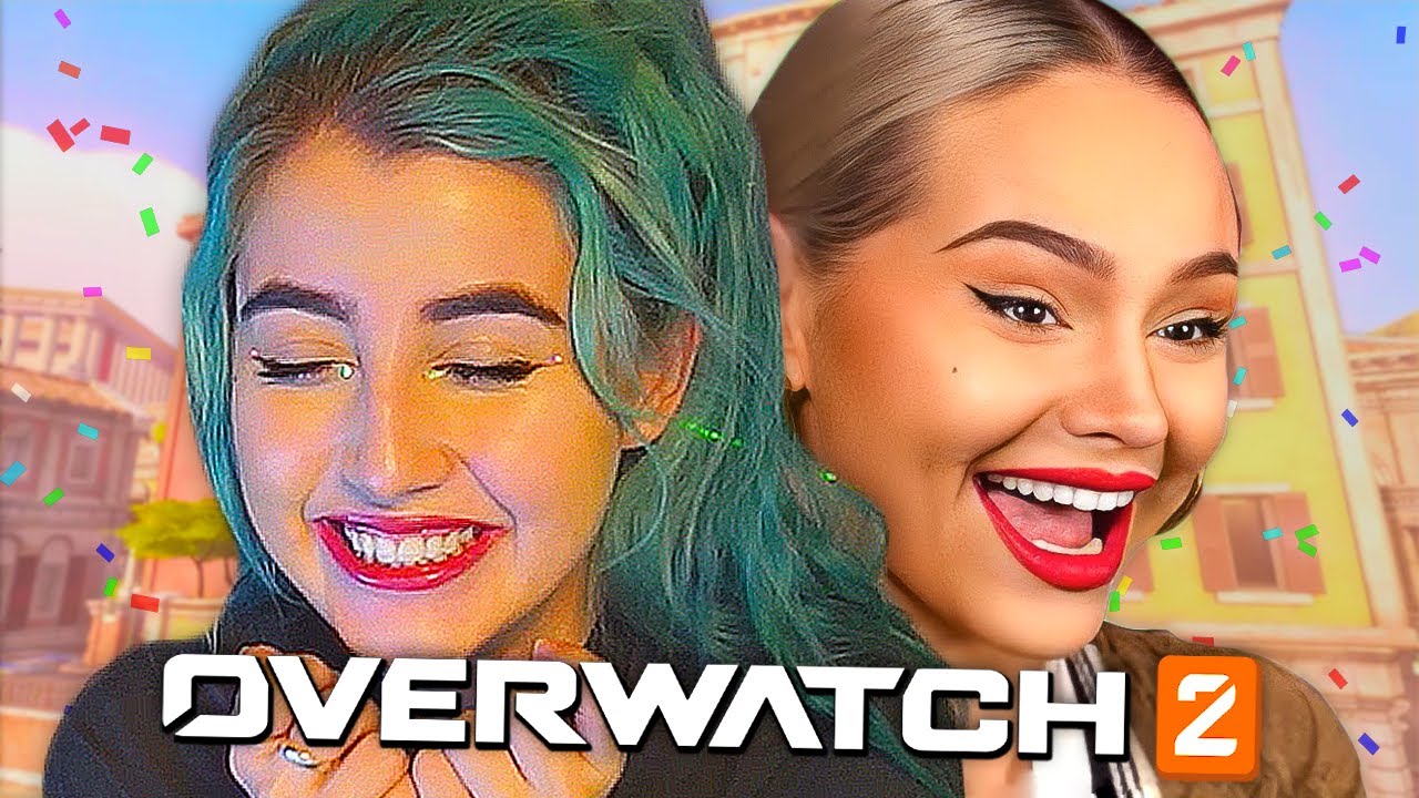 GEE NELLY & TALIA MAR PLAY OVERWATCH 2 FOR THE FIRST TIME! - YouTube