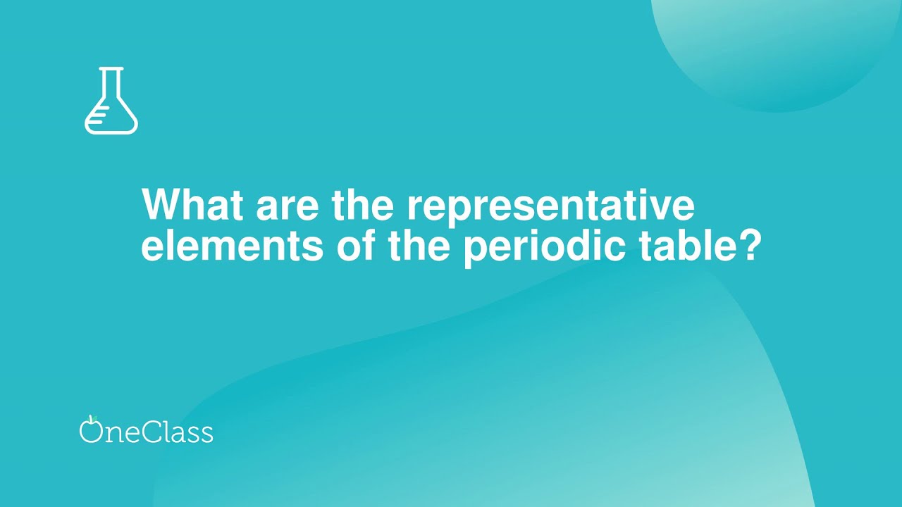 Representative Elements Periodic Table