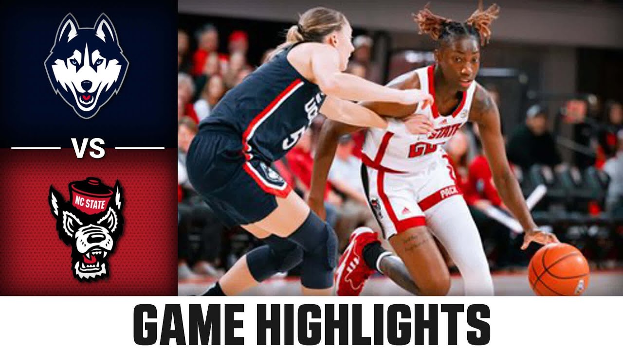 UConn vs. NC State Game Highlights | 2023-24 ACC Women’s Basketball ...