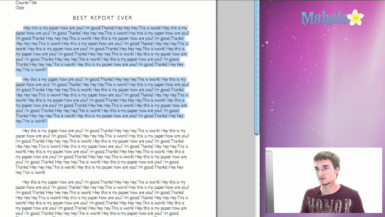 How To Select Text In Pages IWork YouTube How To Select Text In Pages IWork YouTube
