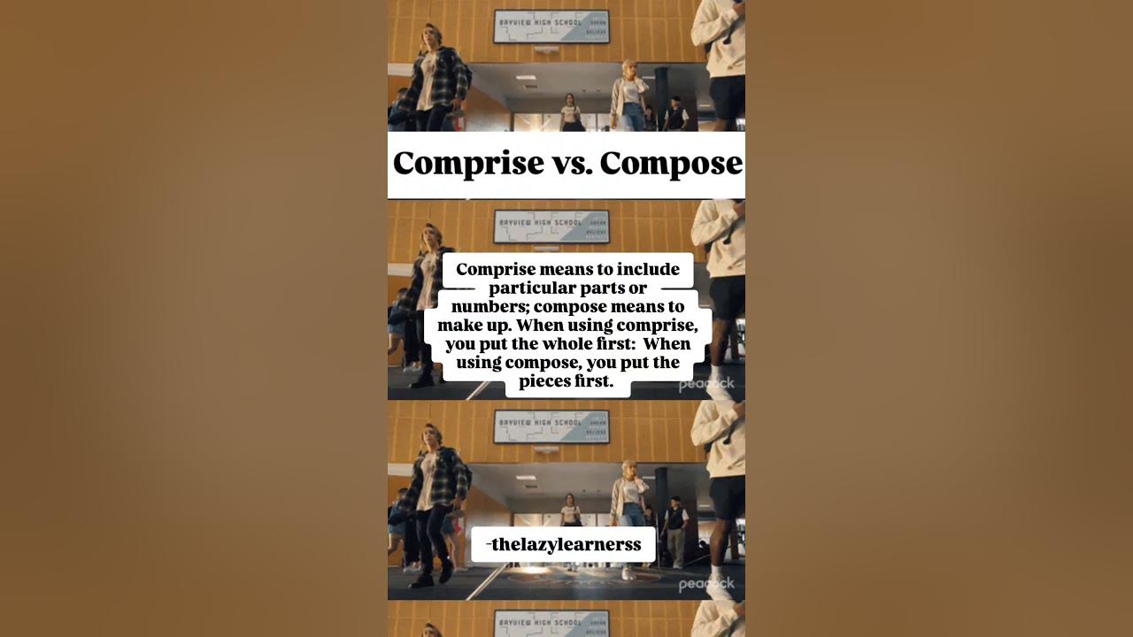 Comprise vs Compose - YouTube